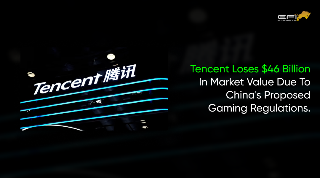Tencent Loses $46 Billion In Market Value Due To China's Proposed Gaming Regulations.